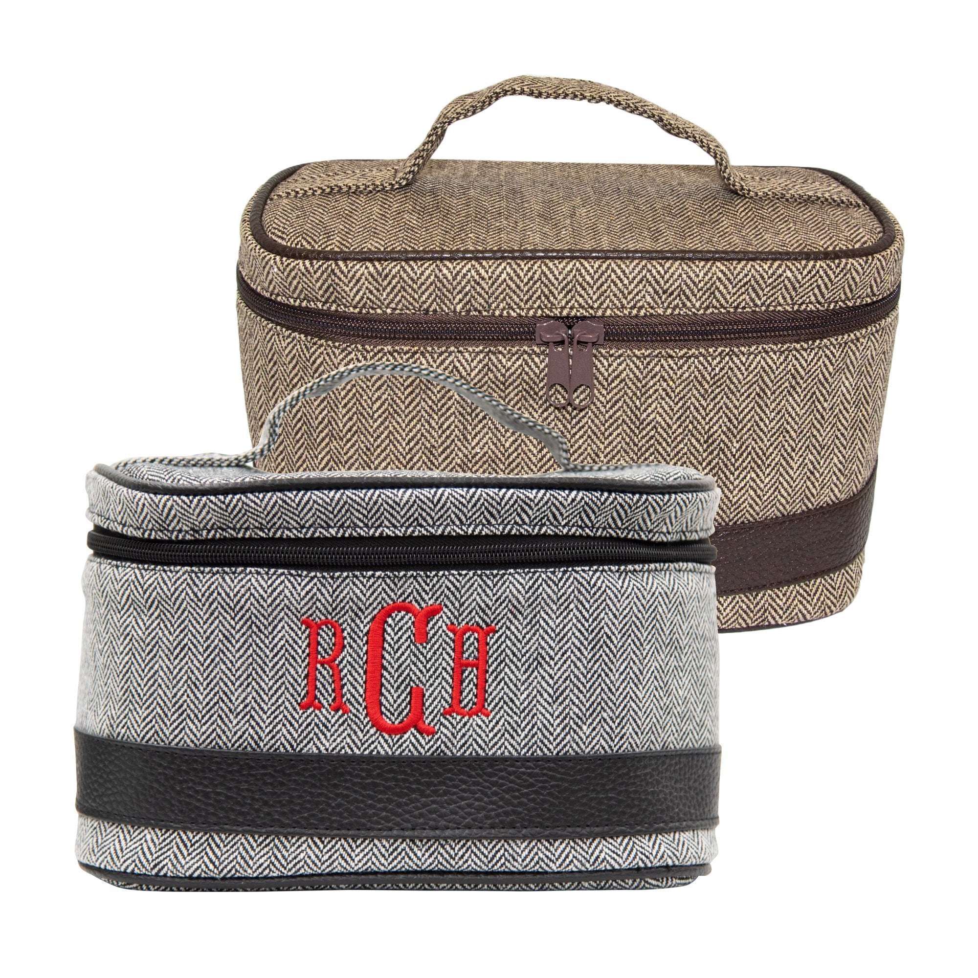 Herringbone Train Case – Mainstreet Collection Wholesale